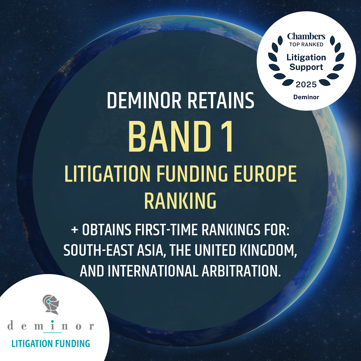 Deminor Retains Band 1 Europe Ranking and Expands Global Recognition ...