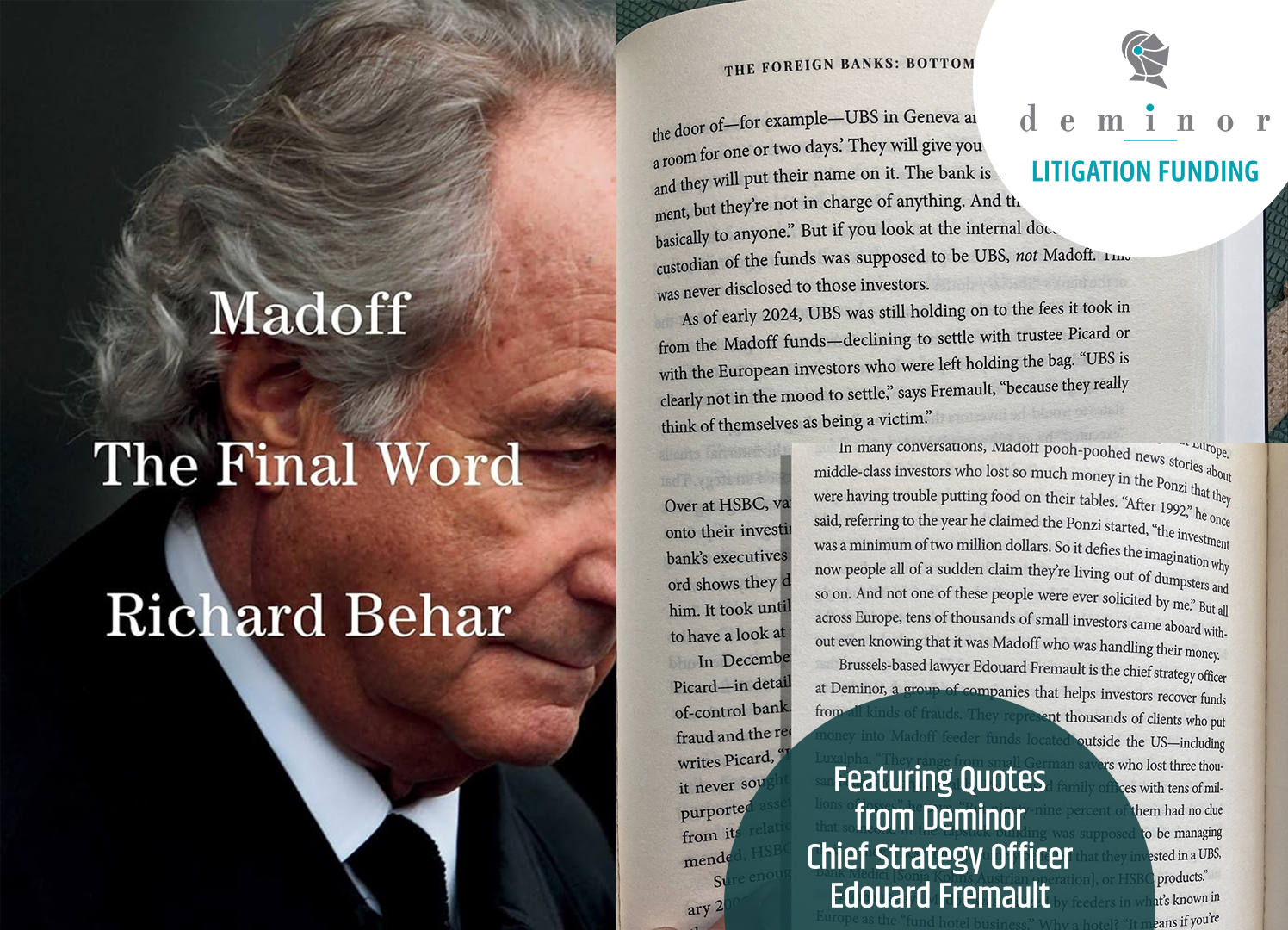 Deminor's Chief Strategy Officer, Edouard Fremault, Featured In “Madoff ...